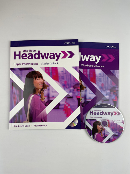 Комплект Headway Upper-Intermediate: Student's book + Workbook + CD. Пятое издание Oxford 5-th ...