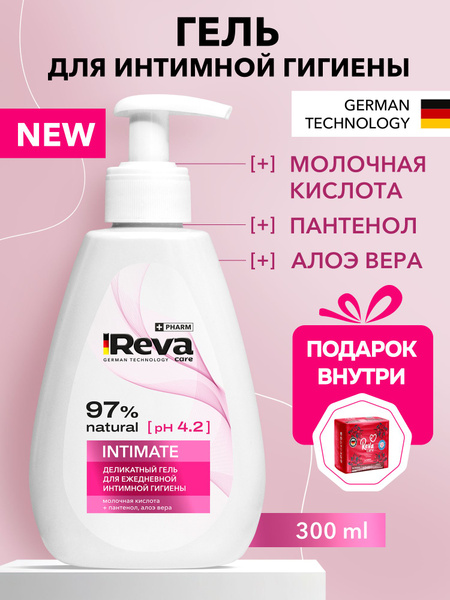 Гель для интимной гигиены женский / Reva Care Деликатный, 300 мл купить ...