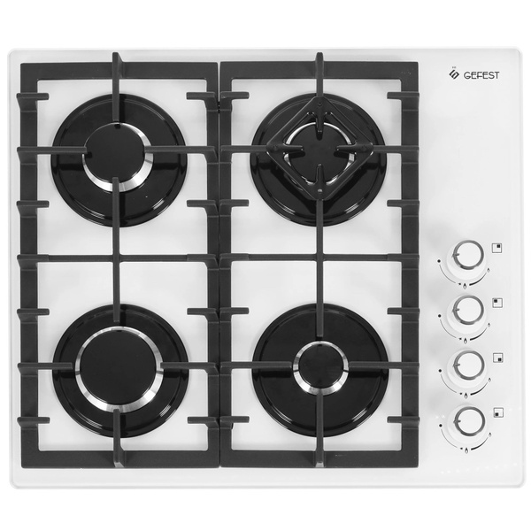 Gefest СГ СВН 2230 К12 Газовая варочная панель, 4 конфорки, белая купить c доставкой на OZON по ...