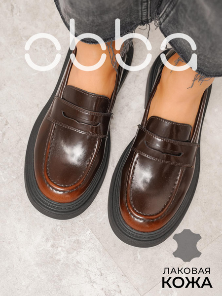 Лоферы Женский Obba коричневый, размер 38 Демисезон F Италия купить c доставкой на OZON по ...