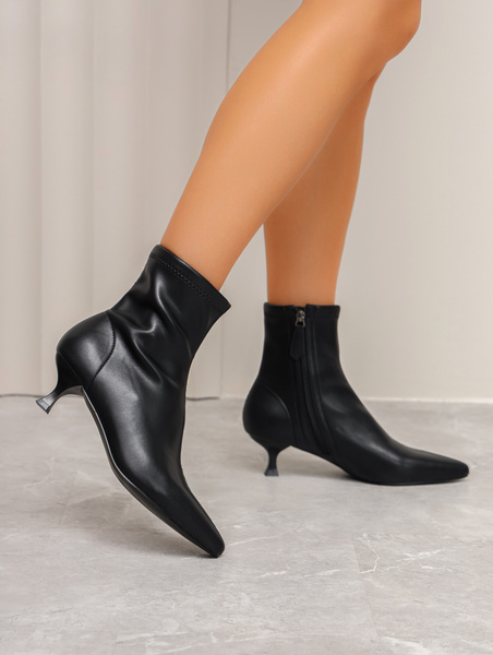 Ботильоны Женский Obba черный, размер 40 Демисезон F Молния Шпилька Италия купить c доставкой на ...