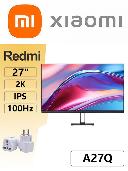 Xiaomi 27" Монитор Redmi A27Q 2025 27-дюймовый 2K IPS 100 Гц, черный ...