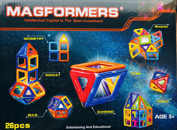 Магнитный конструктор MAGFORMERS 709007 Neon Led set купить на OZON по ...