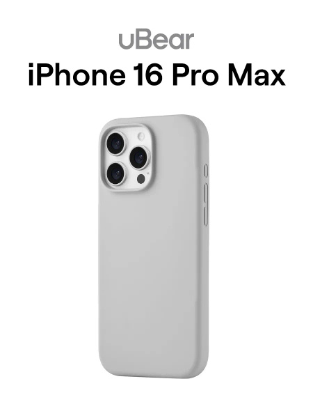 Чехол для iPhone 16 Pro Max uBear Touch Mag Case софт-тач, MagSafe совместимый, серый купить на ...