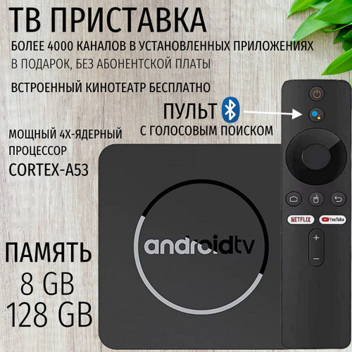 442 отзыва на Смарт ТВ приставка для цифрового ТВ, Медиаплеер UHD 8K ...