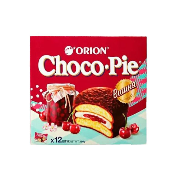 Печенье Orion Choco Pie Вишня 360 грамм купить с доставкой по