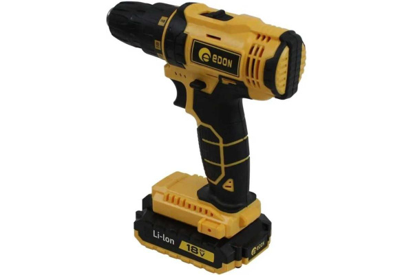 Дрель EDON AD-18Е аккумуляторная Li-Ion 18В 400 об/мин - купить в интернет-магазине OZON с ...