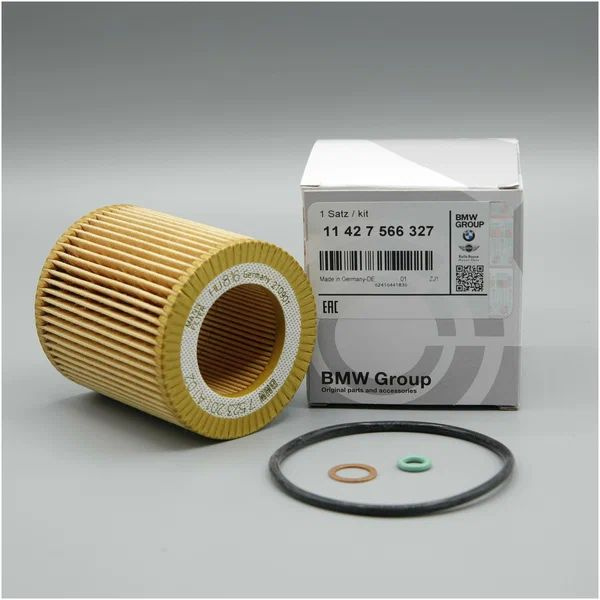 BMW Фильтр масляный арт. 11427566327, 1 шт. купить на OZON по низкой ...