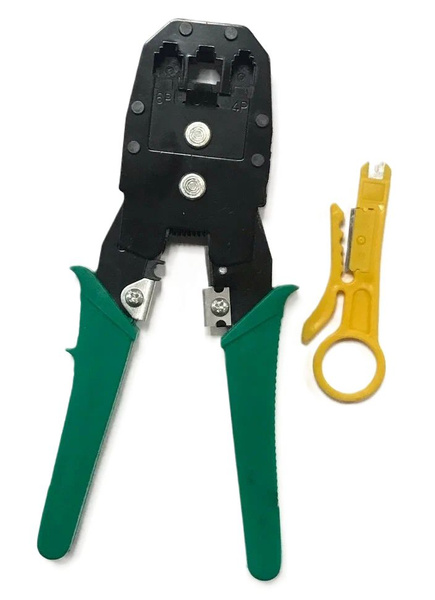 Кримпер "TWIST" (HT-200), для обжима коннекторов RJ-45 (8C8C); RJ-11/RJ ...