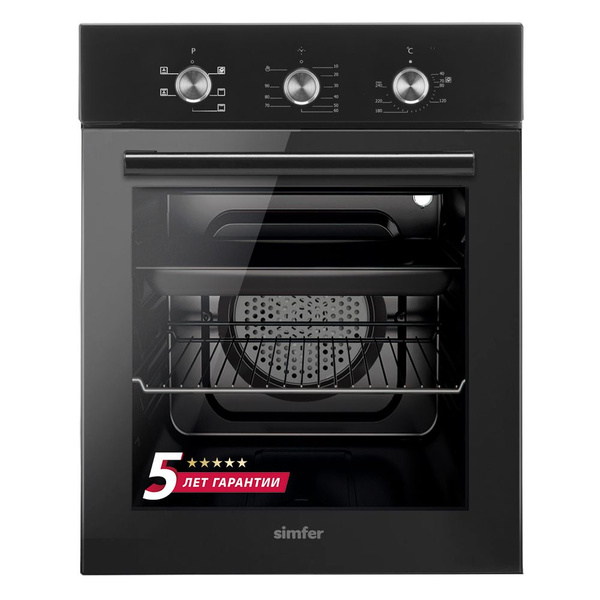 Вопросы и ответы о Электрический встраиваемый духовой шкаф Simfer, 5 режимов, конвекция, 49 ...