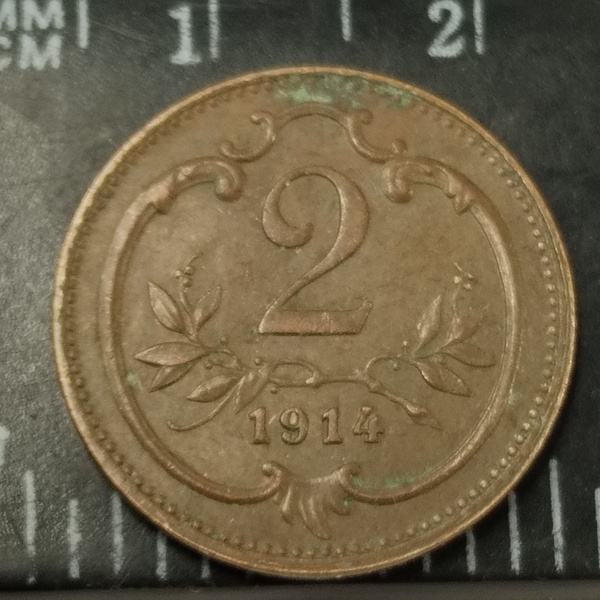 Австро-Венгрия 2 геллера 1914. Начало Первой мировой войны. XF - купить в интернет-магазине OZON ...