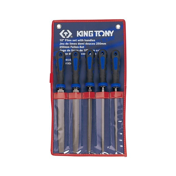 KING TONY (Кинг Тони) Набор напильников 250 мм, двухкомпонентные ...