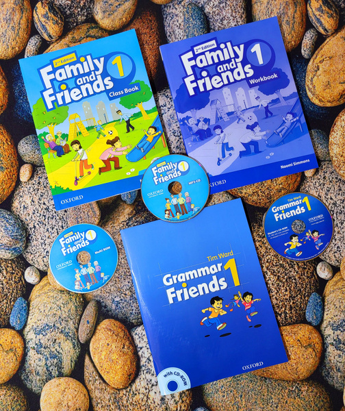 Family and Friends 1 + Grammar Friends 1, Class Book Work Book ...