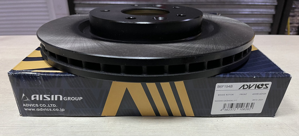 Диск тормозной пер. NISSAN QASHQAI J11/X-TRAILT32 14- ADVICS B6F194B ...