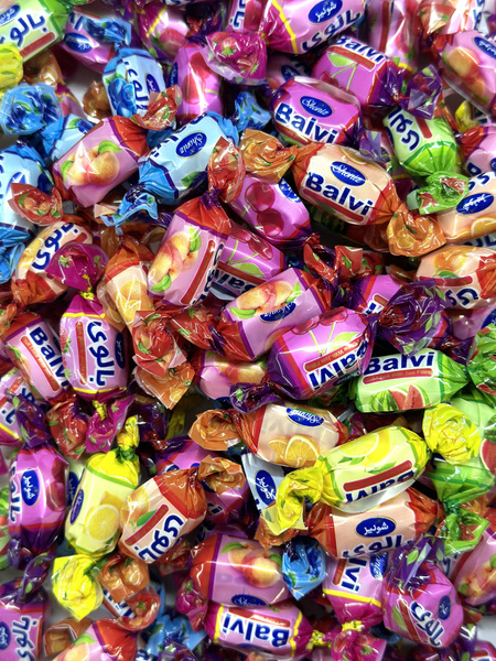 Shoniz Конфеты жевательные с фруктовой начинкой Balvi Toffee (1000 гр ...