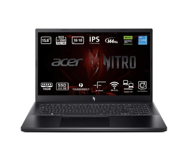 Игровой ноутбук Acer Nitro v15 i5, черно-серый, черный купить по низкой ...