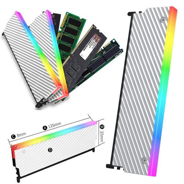 Радиатор оперативной памяти 5V 3PIN ARGB для DDR2, DDR3, DDR4, DDR5 купить c доставкой на OZON ...