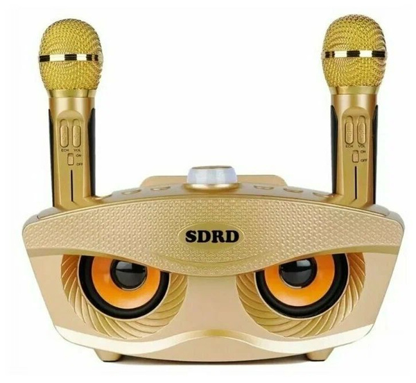 Караоке система беспроводная SD-306 Plus Золотая - купить с доставкой по выгодным ценам в ...