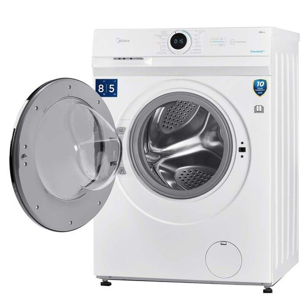 Стиральная машина Midea MF100D80BS/W-RU, класс А, 1400 об/мин, до 8 кг ...