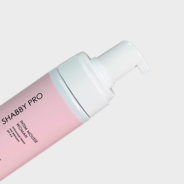 Мусс для интимной гигиены женский с эфирным маслом лаванды и чайного дерева pH 4,4 SHABBY PRO ...