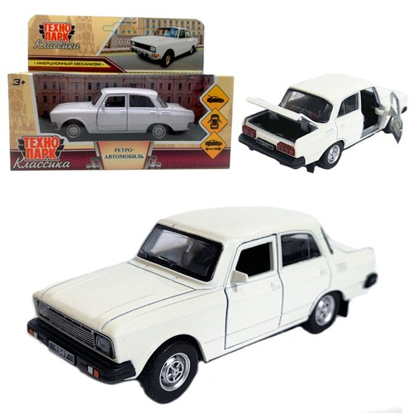 Машина металлическая азлк Москвич-2140sl AZLK2140M-12-WH - купить с ...