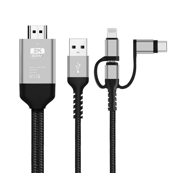 Кабель USB Type-C Кабель 3-в-1 HDMI адаптер - купить по низкой цене в ...