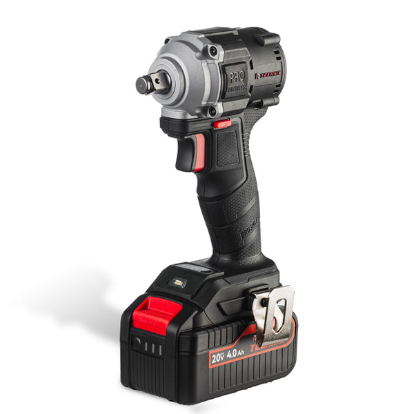 Гайковерт ударный аккумуляторный RUNTEC TECHNIC 1/2", 20В, 2*4Ач, 300Нм RUNTEC RT-IW300T ...