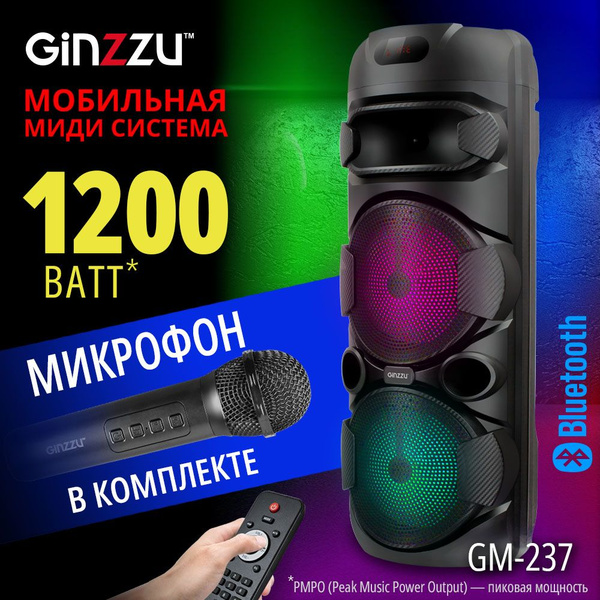 Беспроводная колонка Ginzzu GM-239 - купить по доступным ценам в ...