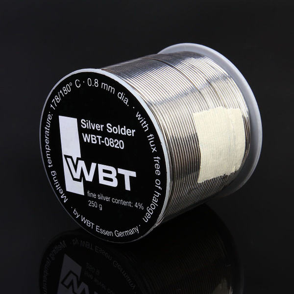 Немецкий импорт WBT-0820 паяльная проволока 4% содержание серебра ...