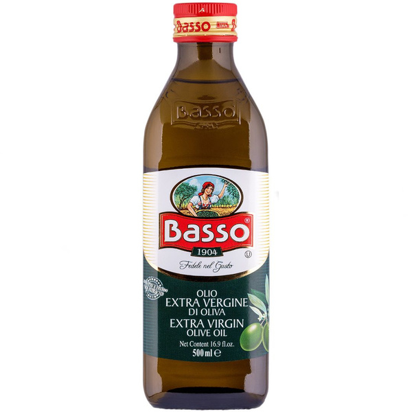 500 мл Оливковое масло Basso Extra Vergine нерафинированное - купить с ...