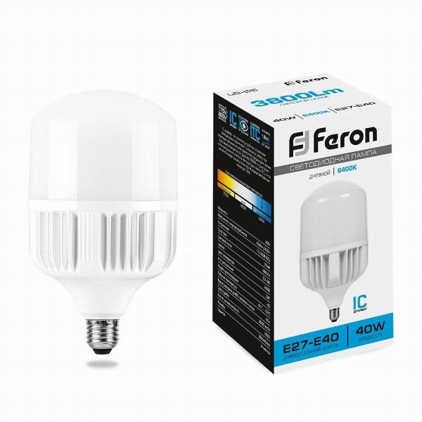 Лампа светодиодная led Feron LB-65 E27-E40 40Вт 175-265В 6400K 25538 ...