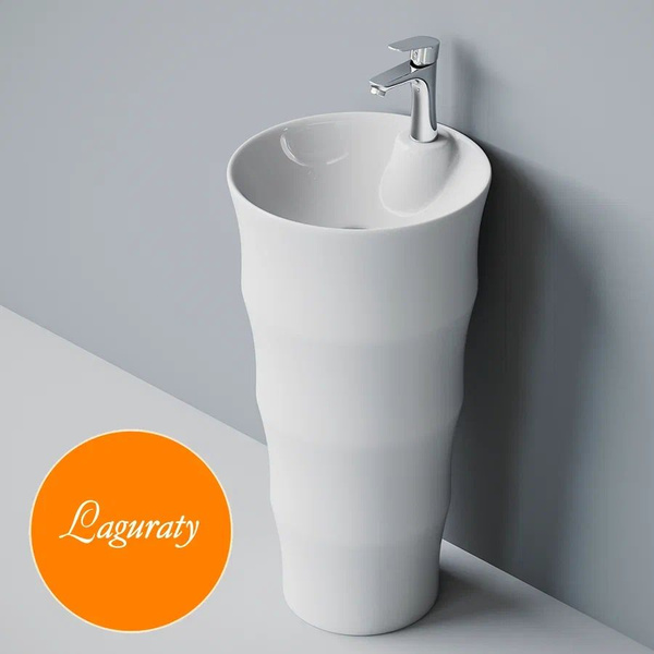 Раковина Laguraty 212B, белый купить по доступной цене с доставкой в ...