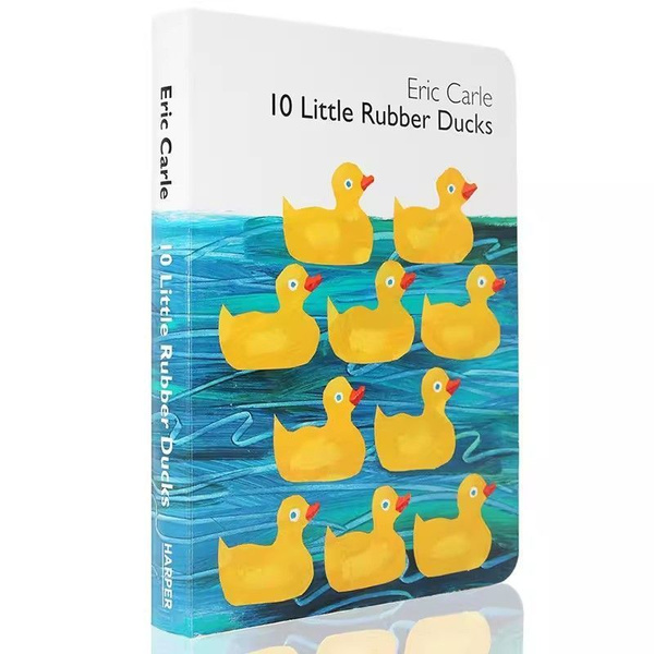 10 Little Rubber Ducks Board Book Colouring English Activity Story Book ...