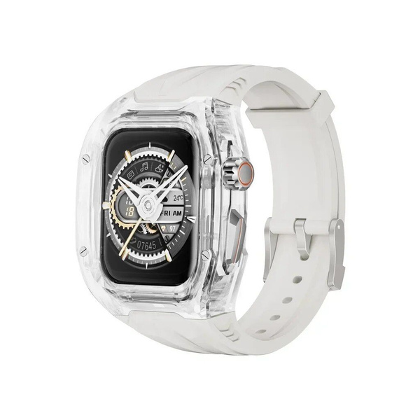 Прозрачный корпус Apple Ultra Watch 49mm 44 45mm для iWatch 9 8 7 SE 6 ...
