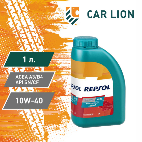 Масло моторное Repsol ELITE MULTIVALVULAS SN/CF, A3/B4 10W-40 ...