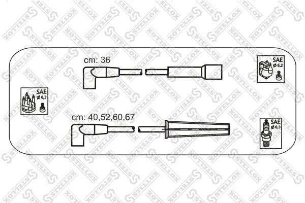 К-кт проводов Daewoo Nexia 1.5 95- STELLOX 10-30041-SX - Stellox арт ...