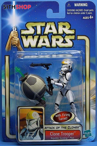 Фигурка Hasbro Star Wars Attack Of The Clones Clone Trooper With Firing ...