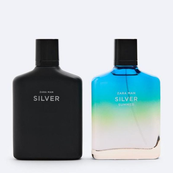 Zara Men Silver and Silver Summer Duo Набор 2 x 100 мл Духи 200 мл ...