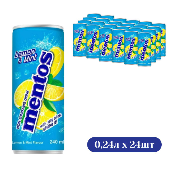 Mentos 0,24л.*24шт. Lemon Mint Ментос - купить с доставкой по выгодным ...