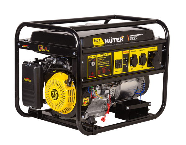 Электрогенератор DY8,0LX Huter - электростартер; 6,5кВт - купить с доставкой по выгодным ценам в ...