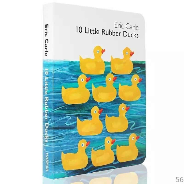 10 Little Rubber Ducks Board Book Colouring English Activity Story Book ...