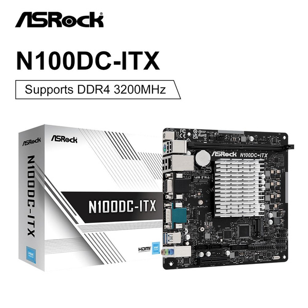 Материнская плата Asrock N100dc Itx купить по низкой цене с доставкой и отзывами в интернет