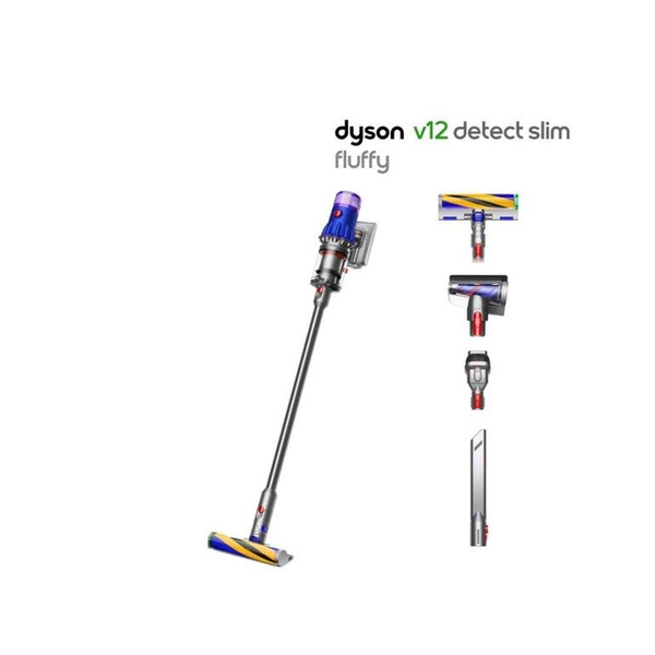 Вертикальный пылесос Dyson V12 SV46 Detect Slim Fluffy Blue/Nickel ...