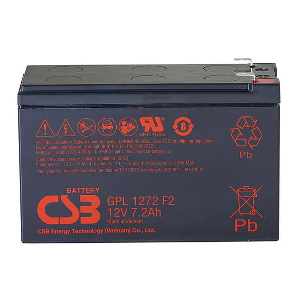 Батарея для ИБП CSB GPL1272 F2 FR купить c доставкой на OZON по низкой ...