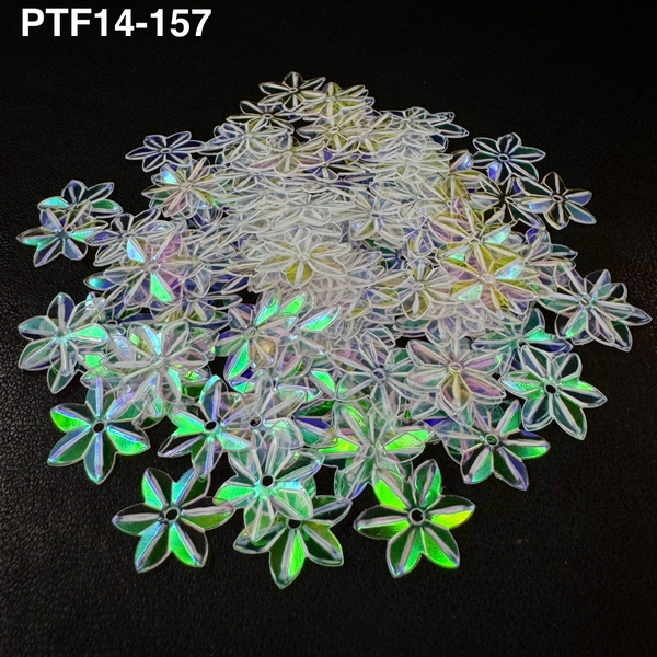 Пайетки-Цветочки фигурные 14 мм - купить с доставкой по выгодным ценам ...