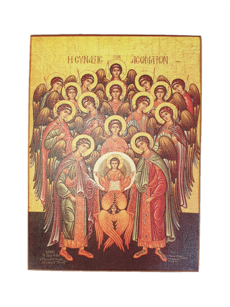 Икона "Собор Архистратига Михаила, Собор всех архангелов", размер 15x20 ...