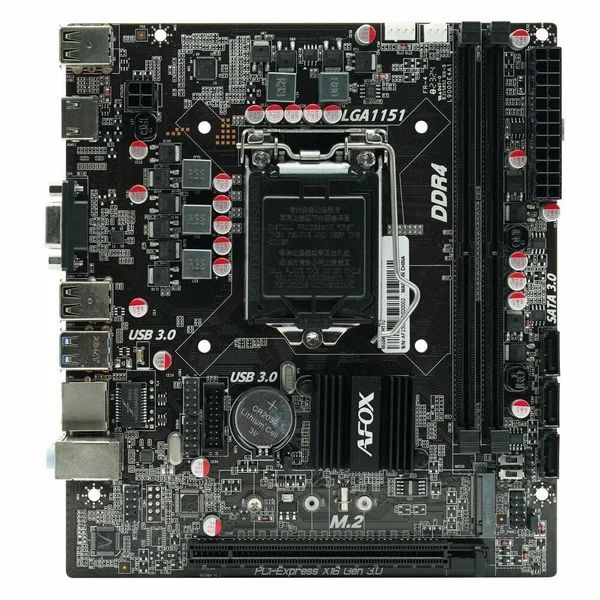 Материнская плата LGA 1151, DDR4, DIMM, Mini-DTX, Intel H110, AFOX ...