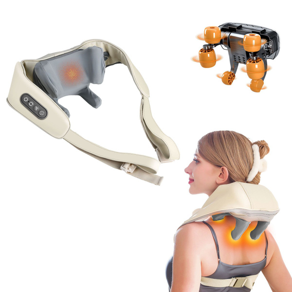 Массажер для шеи и плеч ног спины поясницы тела электрический роликовый с инфракрасным