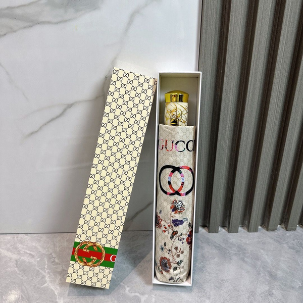 Зонт Gucci, Полный автомат, 3 сложения, белый купить по низкой цене в ...