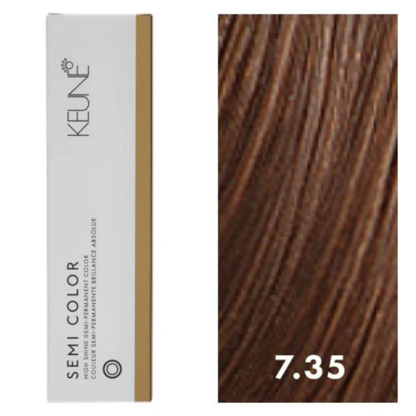 KEUNE SEMI COLOR 7.35 средний шоколадный блондин Крем-краска для волос ...